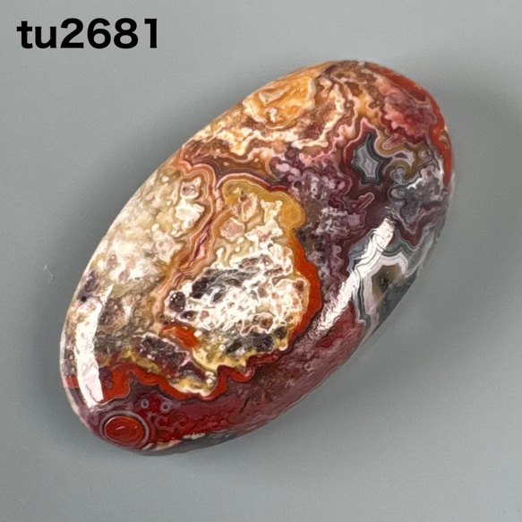 クレージーレースアゲート 27.5ミリ ルース Tu2681 天然石 pinky 通販 19540564｜Creema(クリーマ)