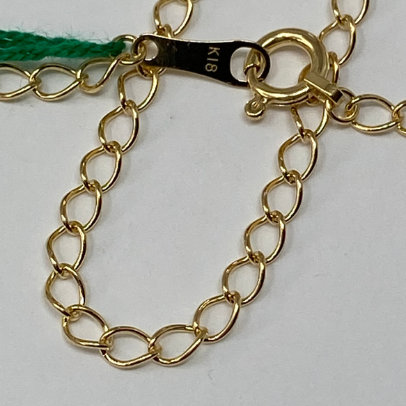 k18YG AU750 18金製のオーダーネックレス可 フリーサイズ 41cm シースルーデザイン（幅2mm） ネックレス・ペンダント よーだ 通販 19551997｜Creema(クリーマ)