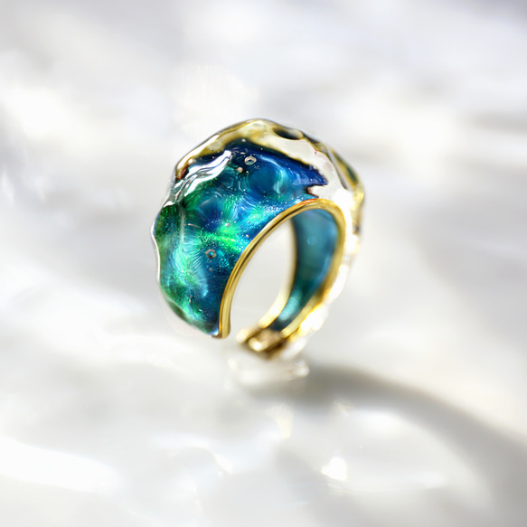 ゆらぎ イヤーカフ -碧(heki)- イヤーカフ toki 通販 19561289｜Creema(クリーマ)