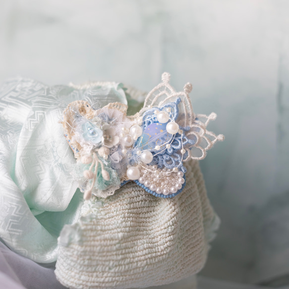 舞うしずく（ブルー）フランス販売品 ヘアクリップ・バナナクリップ hapi papi 通販 19563499｜Creema(クリーマ)