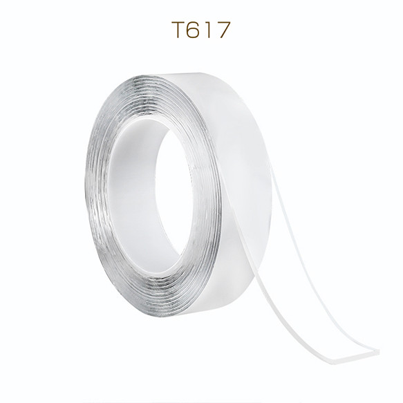 T617 1卷 両面粘着テープ はがせるテープ 強力両面テープ 洗って何度も使える 防水 跡が残らない （1卷） その他雑貨 beads&parts【プロフ必読】 通販 19572134 ...