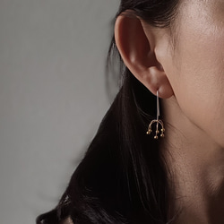 pollen drop 受注制作 ピアス（フック・チェーン） jittersquat 通販 19583277｜Creema(クリーマ)