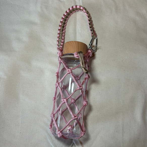 マイボトルホルダー ペットボトルホルダー フェアリーピンク 水筒ホルダー バイカラー サイズ調整ショルダーストラップ付き その他ファッション ...