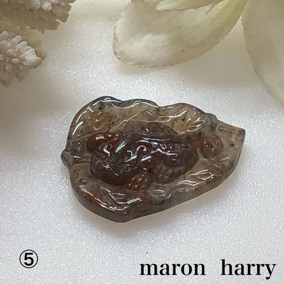 貔貅・葉っぱ・ジャスパー・天然石パーツ•*¨*•.¸¸♬ ブレスレット MARON HARRY 通販 19589570｜Creema(クリーマ)