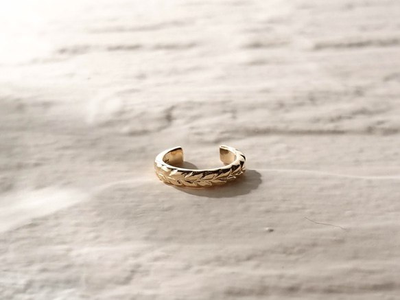 K18GP リーフベインイヤーカフ（片耳用） イヤーカフ FLAMINGO 通販 19599425｜Creema(クリーマ)