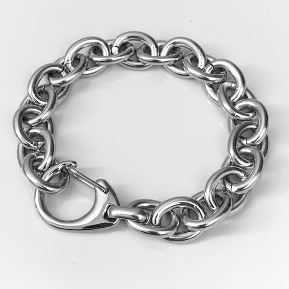 【eve】chain bracelet チェーンブレスレット フック 丸型 チェーン 11mm シルバー ブレスレット eve 通販 19601912｜Creema(クリーマ)