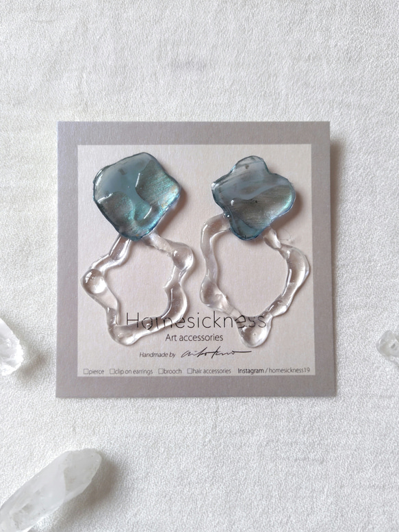 drawing waterearrings/pierce イヤリング・ノンホールピアス Homesickness 通販 19610142 ...