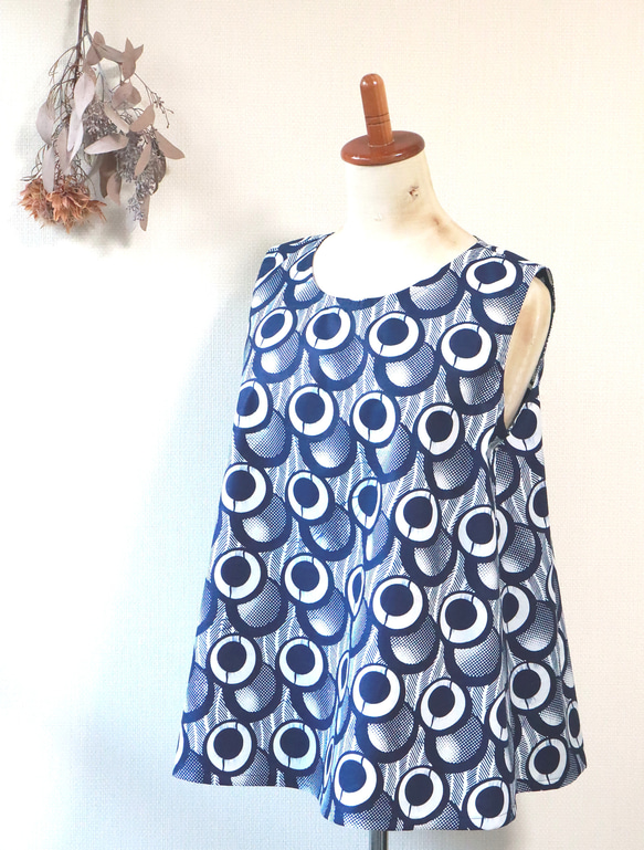 ノースリーブ Aライン ブラウス トップ ATP6 ブラウス kwa Malogo 通販 19615547｜Creema(クリーマ)