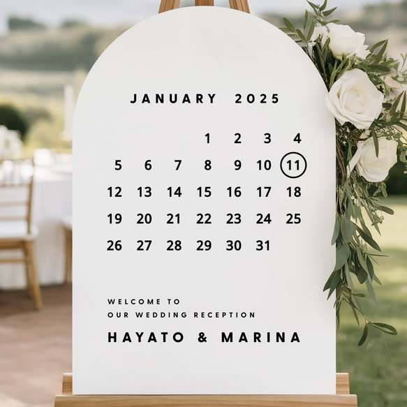 48色/5日以内発送/アーチウェルカムボード ウエディング-arch calendar ウェルカムボード 23chuchoter 通販 ...