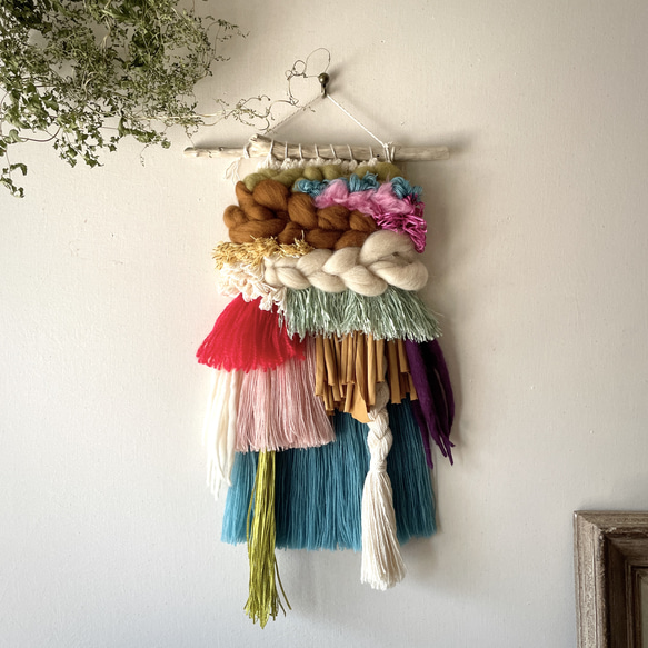 【一点もの】流木 ウィービングタペストリー『primitive, l'.』 タペストリー・壁掛け kemonokemo 通販 19644785｜Creema(クリーマ)