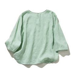 ★サンプルセール 1点のみ★さらりと着心地よい、リネンブラウス 7分袖 薄緑 240517-3(Q38) ブラウス fall-in&co(talent) 通販 19645091｜Creema ...