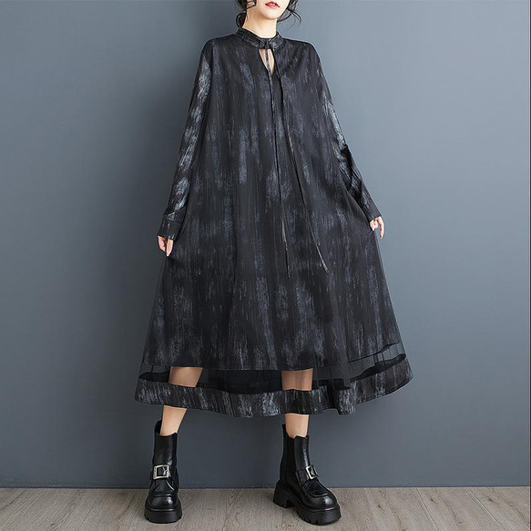 大きいサイズ ワンピース シアー モード レディース 秋冬 春 新品 長袖 ワンピース 大きいサイズまで取扱☆RAY 通販 19659630 ...