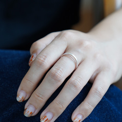 ※期間限定※【Partial Color】two strings RING -Pinkgold- (free size) 指輪・リング Kumpel by p 通販 19678276 ...