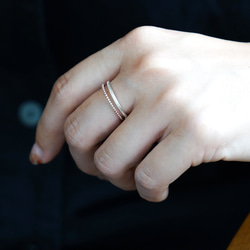 ※期間限定※【Partial Color】two strings RING -Pinkgold- (free size) 指輪・リング Kumpel by p 通販 19678276 ...