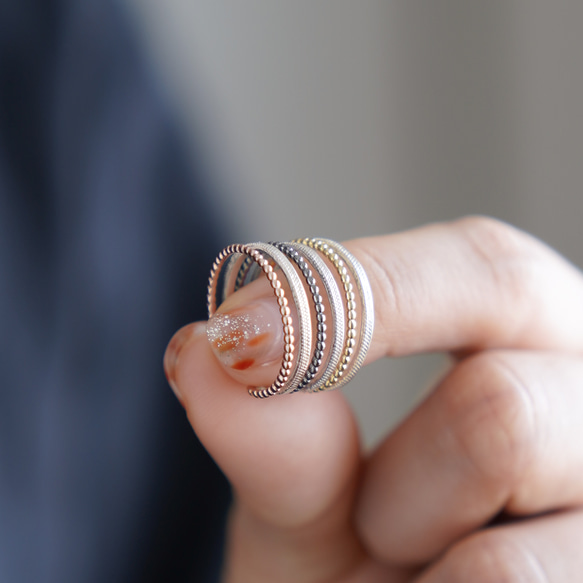 ※期間限定※【Partial Color】two strings RING -Pinkgold- (free size) 指輪・リング Kumpel by p 通販 19678276 ...