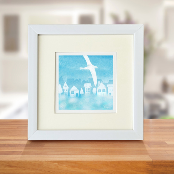 記憶を旅する│ミニアート│高品質印刷丨デジタルパステルアート協会公認│作品No.20250207-2 イラスト kanataworks 通販 19726787｜Creema(クリーマ)