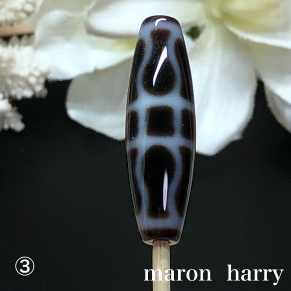 金剛杵天珠・天珠天然石•*¨*•.¸¸♬ ブレスレット MARON HARRY 通販 19734783｜Creema(クリーマ)