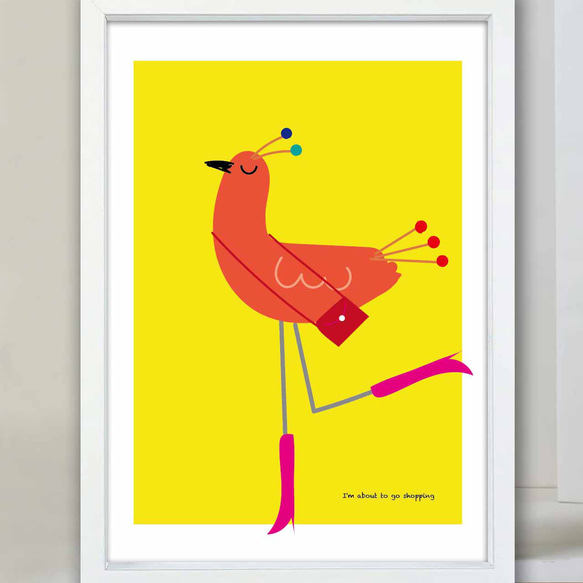 ショッピング 鳥 イラスト ポスター A4-A1 アート アートポスター アート/sei検索新着順 2479 イラスト sei 通販 ...