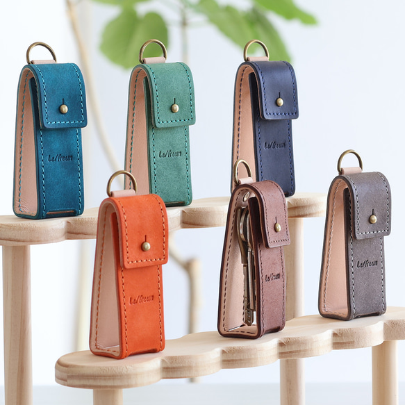 ちょこんと立つキーケース 被せ付き LF-023 マルゴー×ヌメ革 レザーキーケース キーホルダー キーリング 鍵収納 キーケース Le/freem(レ/フリーム) 通販 19767177 ...