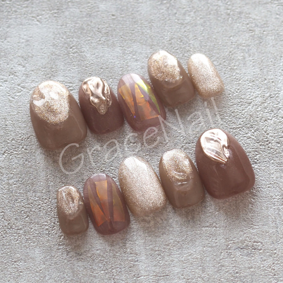 在庫処分セール！現品販売！ネイルチップ No.2134 ネイルチップ（つけ爪） GraceNail & eclat 通販 19770832｜Creema(クリーマ)