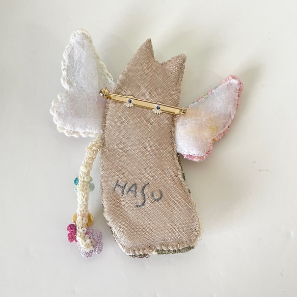 デコレーション chat angel 刺繍ブローチ ブローチ atelier HASU 通販 19789963｜Creema(クリーマ)