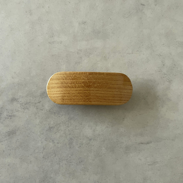 バレッタ ケヤキ SオーバルC バレッタ wood craft yf 通販 19857208｜Creema(クリーマ)