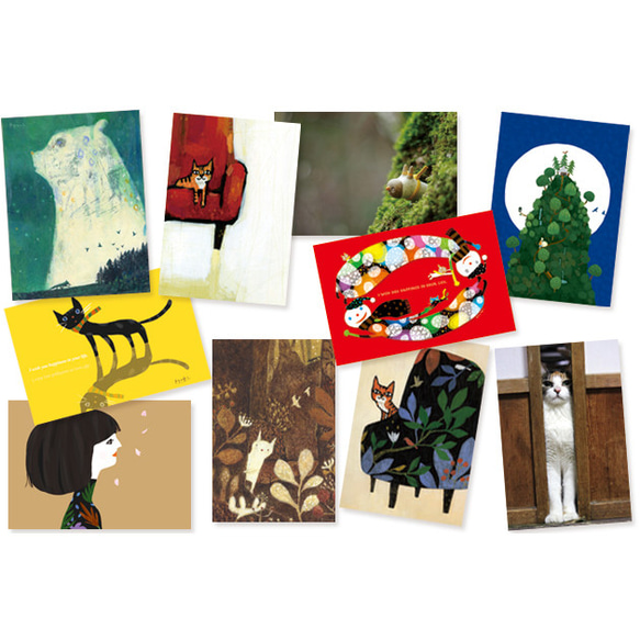 選べるポストカード：10枚セット【お好きな絵柄で組み合わせ自由】 ポストカード 深尾竜騎 通販 1997442｜Creema(クリーマ)