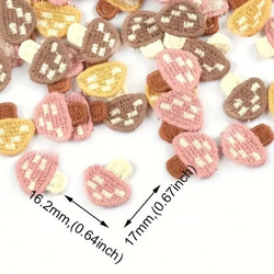【送料無料】 No.7571 きのこ型 刺繍モチーフ 6種 15＋1個セット 縫い付け ワッペン アップリケ ワッペン・アップリケ 【petit★couturier】 通販 19995072 ...