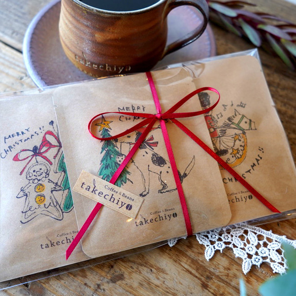 【新作】クリスマス限定 ディカフェ ドリップパック6個入【カフェインレス】【Creema限定クリスマス2025おまけ付】 コーヒー・カフェオレ takechiyo 通販 20025420 ...