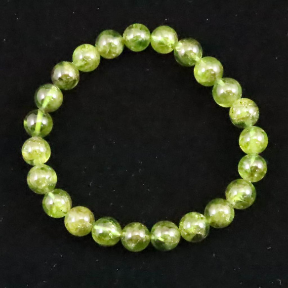 ペリドット 橄欖石 8mmブレスレット 4Aグレード 21.96g #51554 ブレスレット 榎本通商 通販 20035901｜Creema(クリーマ)
