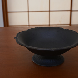 銀黒高坏 （銀黒コンポート鉢） お椀・ボウル・鉢 佐久間 満太 通販 20052001｜Creema(クリーマ)