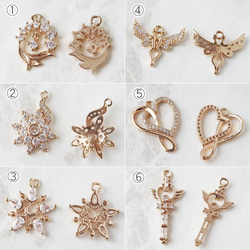 1478★高品質 ジルコニア チャーム メタルチャーム カン付き アクセサリーパーツ ハンドメイド 2個 チャーム mi 通販 ...