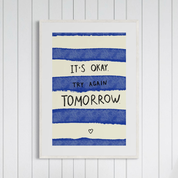 アートポスター｜Try Again Tomorrow No.2｜インテリア イラスト PosterCircus 通販 20070856 ...