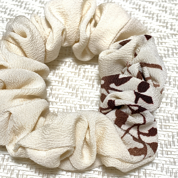 髪に優しいシルク100%ボリュームシュシュ／着物リメイク[S044] シュシュ 逸品縁 通販 20081022｜Creema(クリーマ)