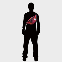 "Patchworks" Diamond Patch Bandana Fanny Pack -red mix ボディバッグ・ウエストポーチ ...