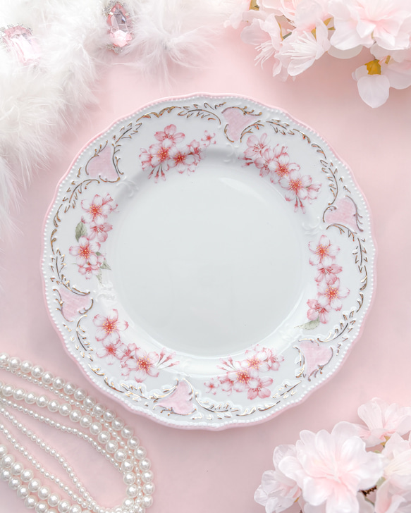 Fleur de Sakura 〜春を運ぶ桜のミニプレート〜 大皿 ︎Blanche Neige ︎ 通販 20145470｜Creema(クリーマ)