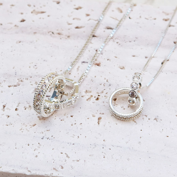 [スターリングシルバーカップルネックレス] 眩しいほど美しい | ジルコンカップルネックレス | Da Yuan Nan Zai ネックレス ...