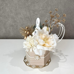 1点限り ️ 門松 正月飾り 正月 しめ縄 セット販売 対 ベージュ アートフラワー saki _咲 通販 20250267｜Creema(クリーマ)