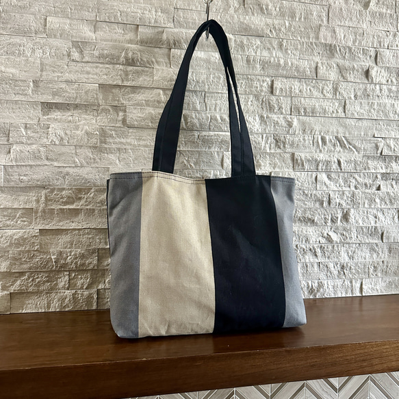 ツインバッグ - Towers Stripe Black トートバッグ りれか 通販 20251516｜Creema(クリーマ)