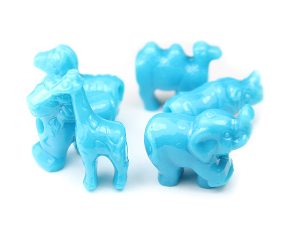 57265 ダーク ターコイズ 不透明(Opaque) 25mm サファリ ポニービーズ (10個) ビーズ ポニービーズ専門店 通販 ...