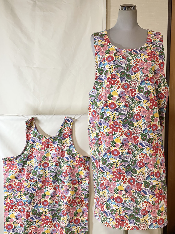 【親子エプロン】バッククロスエプロン 子どもサイズM（100〜120cm） 雑貨・その他 千の香緒り 通販 20259892｜Creema(クリーマ)