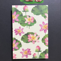 2358. 御朱印帳 『蓮華』 大判サイズ プリントペーパー（イタリア製） 手帳 🌹薔薇の森の館🌹 小糸 友禅 通販 20260083 ...