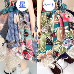 日の出をイメージした手染めドレス ＆ 和柄フィッシュテールセット その他人形 兎のお手て 通販 20263622｜Creema(クリーマ)