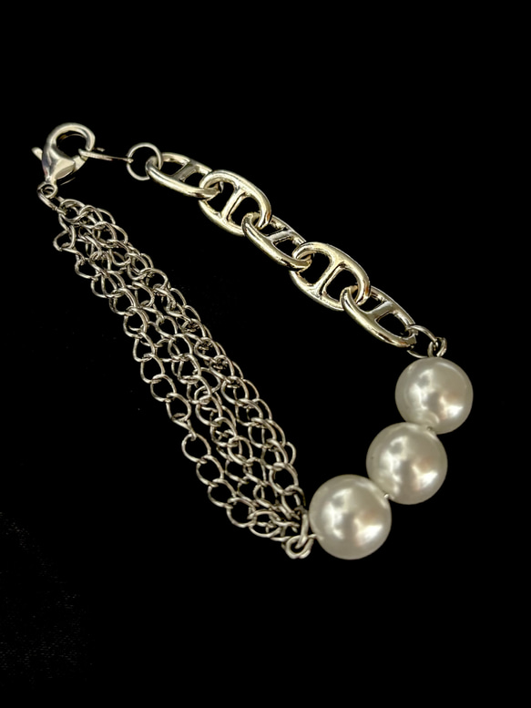 Perl Chain Bracelet #Silver ブレスレット ange et rose 通販 20263837｜Creema(クリーマ)