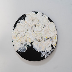 Flowers 花の円形キャンバス作品 絵画 TOMOYA 通販 20264138｜Creema(クリーマ)