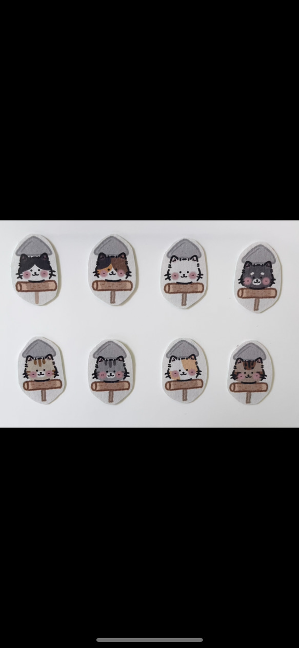 animaちゃんｽﾞ フレークシール 猫シリーズ おでんver. シール・ステッカー machan.art 通販 20278652 ...