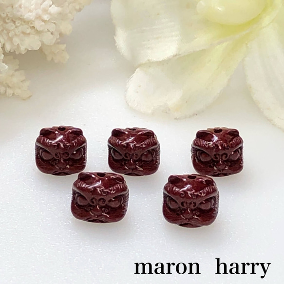 辰砂・獅子・パーツ•*¨*•.¸¸♬ 天然石 MARON HARRY 通販 20293557｜Creema(クリーマ)
