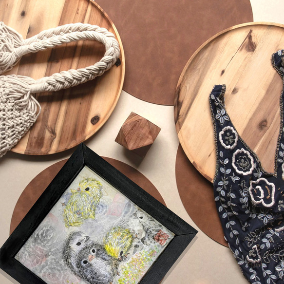 日本画 墨画 可愛い動物 S0号『ひよこの学校 Chick School』 絵画 yuzusumi art 通販 20294515 ...