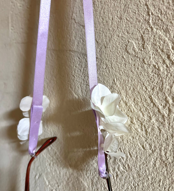メガネストラップ メガネひも リボン その他アクセサリー le cours fleurs 通販 20296941｜Creema(クリーマ)