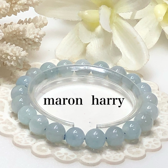 アクアマリン・ブレスレット•*¨*•.¸¸♬ ブレスレット MARON HARRY 通販 20307560｜Creema(クリーマ)